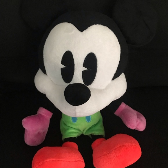 Disney | Other | Mickey Mouse Neon Plush | Poshmark
